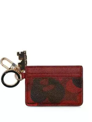 AAPE BY *A BATHING APE Camouflage-print Card Holder - Red