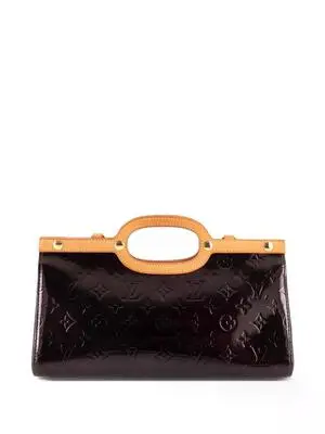 LOUIS VUITTON Roxbury Drive Handbag Monogram Vernis Satchel - Red