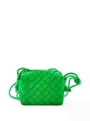 Bottega Veneta Loop Intrecciato Nappa Candy Crossbody Bag - Green