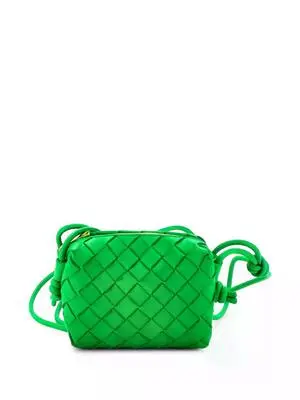 Bottega Veneta Loop Intrecciato Nappa Candy Crossbody Bag - Green