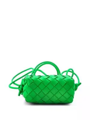 Bottega Veneta Loop Intrecciato Nappa Candy Crossbody Bag - Green