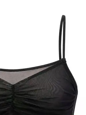 ZHILYOVA Gathered Mesh-panel Bra