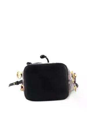 Fendi Mon Tresor Zucca Embossed Leather Mini Bucket Bag
