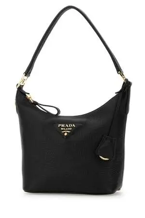 Prada Leather Shoulder Bag - Black