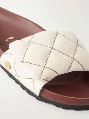 BIRKENSTOCK Sylt Padded Quilted Canvas Sandals