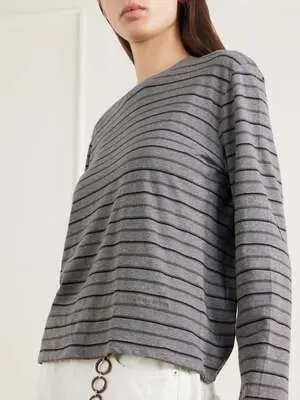 KALLMEYER Wynn Striped Cotton-jersey T-shirt