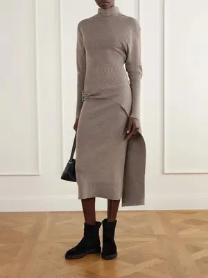 Manolo Blahnik Tomosa 10 Shearling-trimmed Suede Ankle Boots