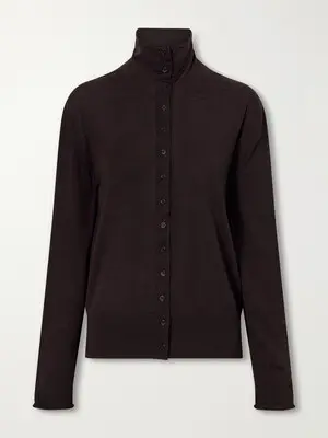 KALLMEYER Leona Wool And Silk-blend Cardigan