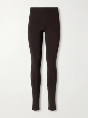 Sportmax Tenace Stretch-jersey Leggings - Brown
