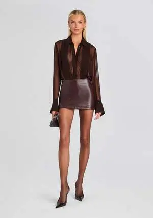 SANS FAFF Meghan Panelled Silk Blouse