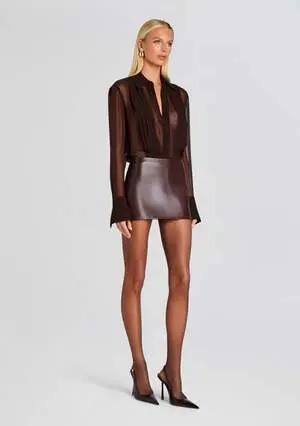 SANS FAFF Meghan Panelled Silk Blouse