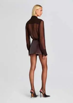 SANS FAFF Meghan Panelled Silk Blouse