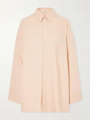 MARRAKSHI LIFE The Oversized Cotton Oxford Shirt - Pink
