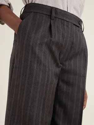 MFPEN Primary Striped Wool Straight-leg Pants
