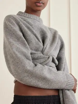 Balenciaga Wool Sweatshirt - Gray