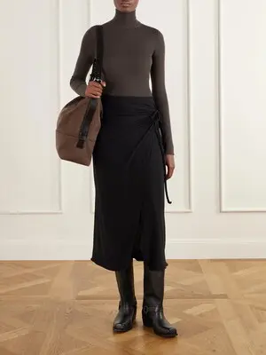 Max Mara Cavallo Ribbed Wool Turtleneck