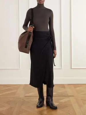 Max Mara Cavallo Ribbed Wool Turtleneck