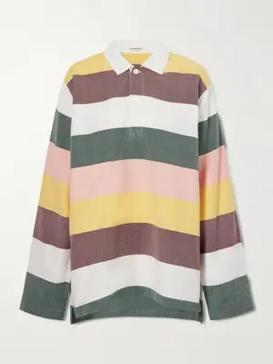 MARRAKSHI LIFE The Rugby Striped Cotton Oxford Shirt