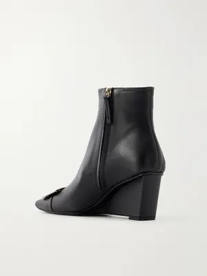 ROGER VIVIER Belle Vivier 60 Leather Ankle Boots