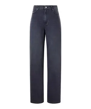 MFPEN Frequent Organic High-rise Wide-leg Jeans - Black