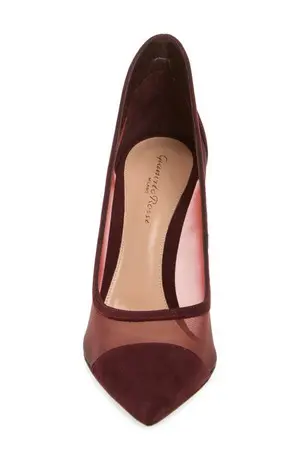 GIANVITO ROSSI Mesh Pointed Toe Pump - Royale