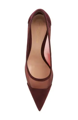 GIANVITO ROSSI Mesh Pointed Toe Pump - Royale