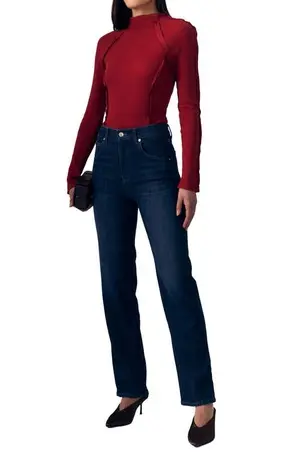 LE JEAN The Slim Straight Leg Jeans