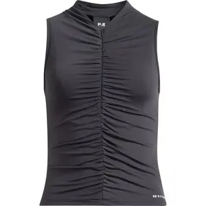 P.E Nation Off Duty Ruched Tank - Black