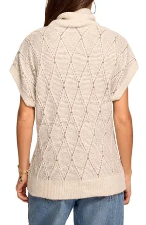 Ramy Brook Blair Argyle Turtleneck Sweater