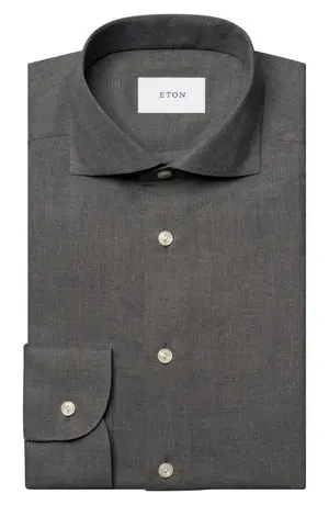 Eton Slim Fit Organic Supima® Cotton Flannel Shirt