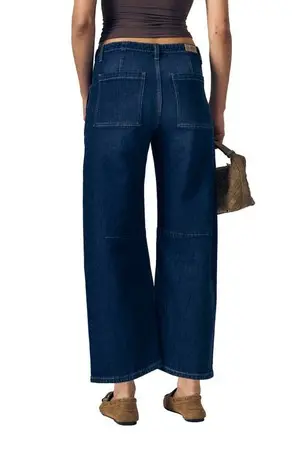 LE JEAN Utility Barrel Leg Jeans