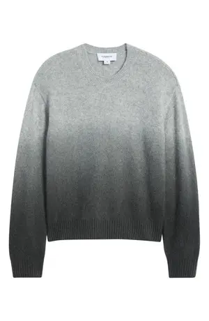 Fleurette Dip-dye Cashmere & Silk Crewneck Sweater - Flint