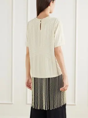 Sea Carlotta Embellished Cotton Blouse - Neutrals