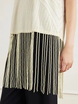 Sea Carlotta Embellished Cotton Blouse - Neutrals