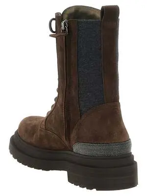Brunello Cucinelli Precious Detail' Ankle Boots