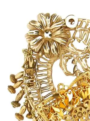 Dries Van Noten Antiqued Brass Brooch