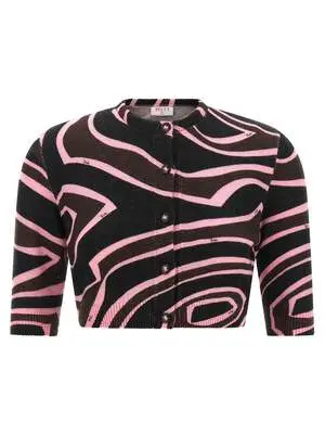 Emilio Pucci Onde' Cropped Cardigan
