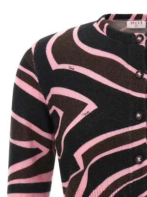 Emilio Pucci Onde' Cropped Cardigan
