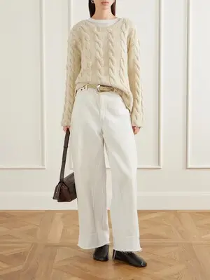 B Sides Cable-knit Wool Sweater