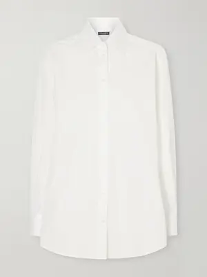 Dolce & Gabbana Cotton-poplin Shirt - White
