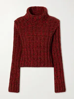 Khaite Kelly Knitted Cashmere Sweater - Red