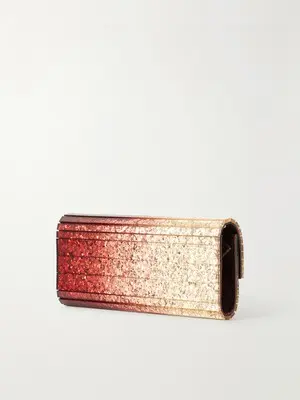 JIMMY CHOO Sweetie Logo-engraved Embellished Resin Clutch - Red