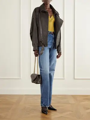 Saint Laurent Loulou Small Cassandre-embellished Matelassé Leather Shoulder Bag