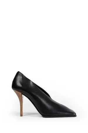 Alaïa Soft Square Leather Pumps - Black
