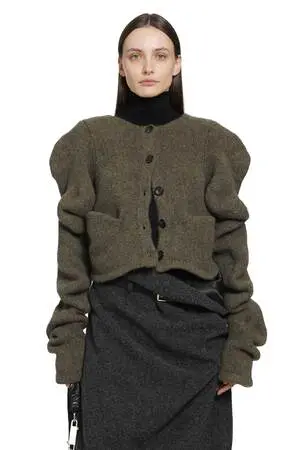 PILLINGS Wool Draped Cardigan