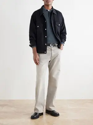Mr P. Cashmere And Silk-blend Polo Sweater - Green