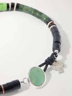 PEYOTE BIRD Orilla Verde Sterling Silver Multi-stone Bracelet