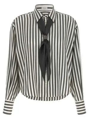 BRUNELLO CUCINELLI Brunello Cucinelli Women Shirt With Scarf