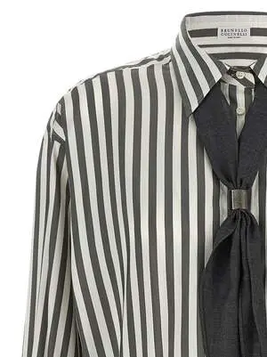 Brunello Cucinelli Shirt With Scarf