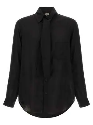 Yohji Yamamoto Stole Collar Shirt - Black